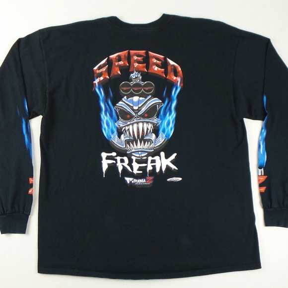 PiranaZ | Shirts | Vintage 205 Piranaz Racing Speed Freak Long Sleeves ...